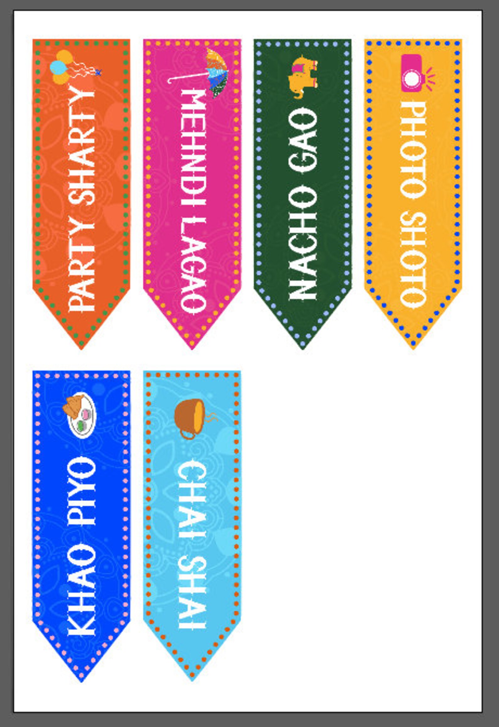 Desi Directional Signs JPG File | PRINTABLE Digital Download ONLY ...