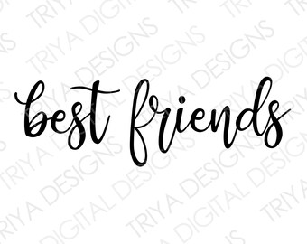 Friends Text Svg - Etsy