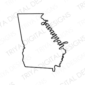 State Outline With Custom Text SVG | Hand Lettered Cursive Text ...
