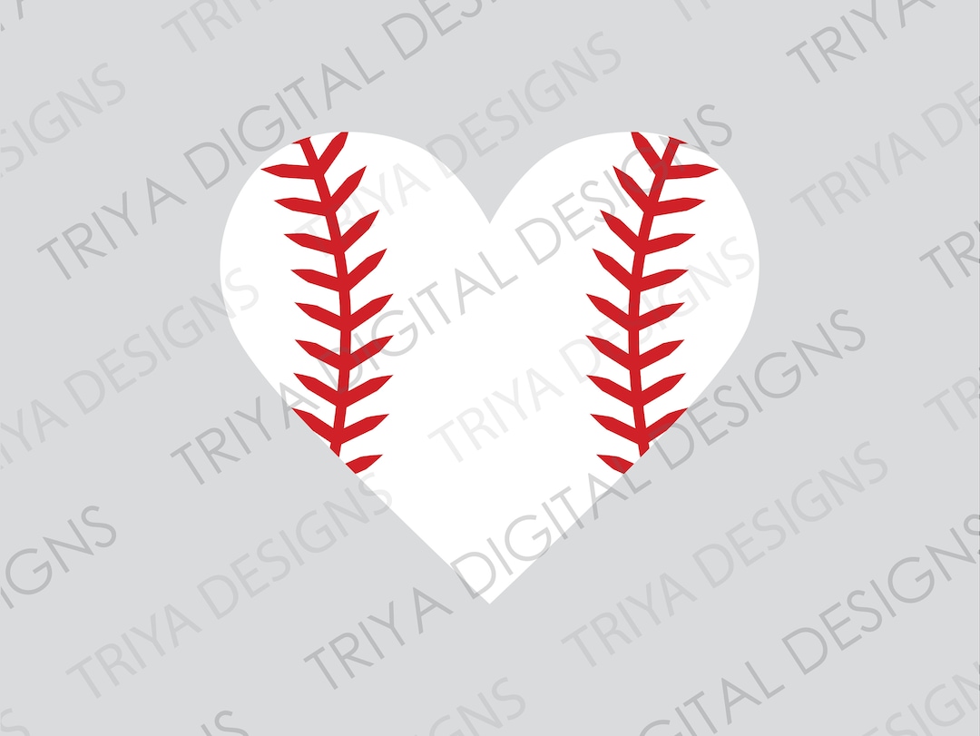 Baseball Heart SVG Cut File | Baseball Ball PNG, Baseball Clip Art ...