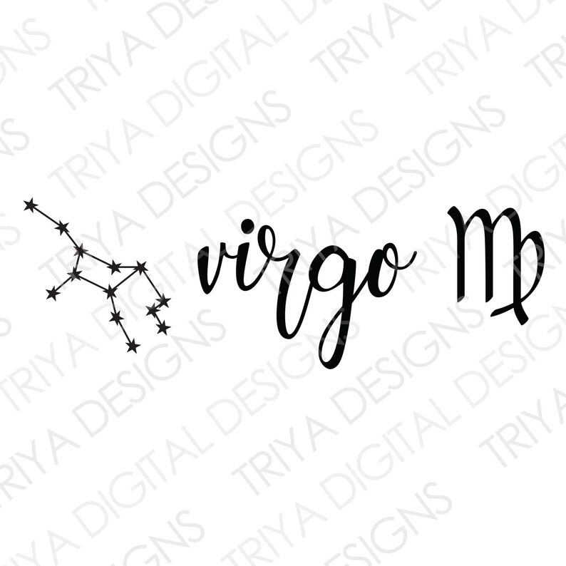 Virgo SVG Bundle Zodiac Sign Sun Sign SVG Cut Files | Etsy