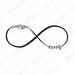 Infinity Sign With Custom Name SVG Hand Lettered Cursive - Etsy