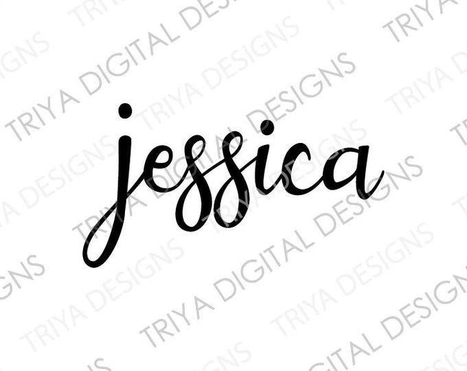 Jessica Name SVG PNG Custom Name Clipart Svg Png Image Gold Name Girl ...