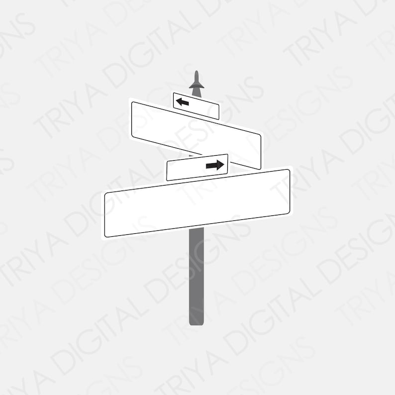 Custom Street Signs SVG Cut Files Black and White Street - Etsy