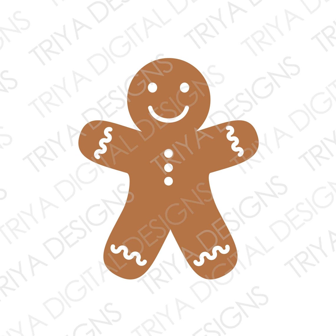 Gingerbread Man SVG Cut File Christmas Cookie Cute Ginger - Etsy