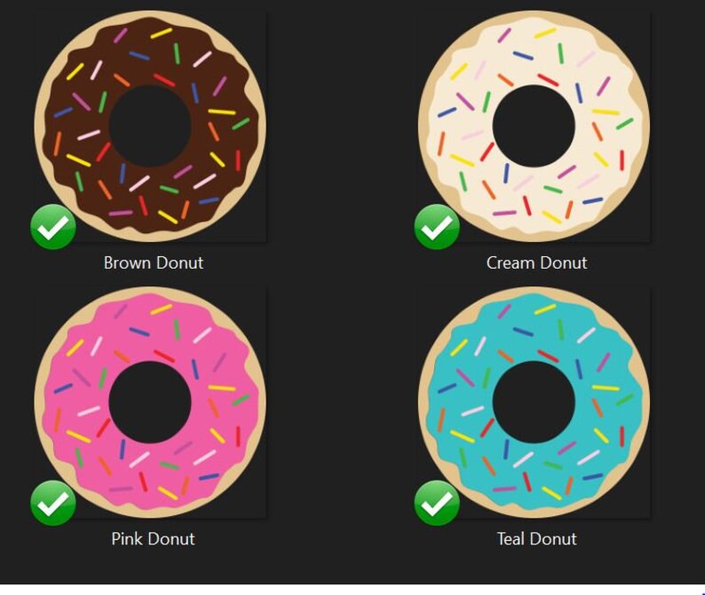 Donut With Sprinkles PNG Print File Sprinkled Donut Sticker - Etsy