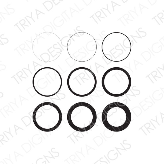 Circles SVG Cut Files Circle Png File for Cricut - Etsy UK