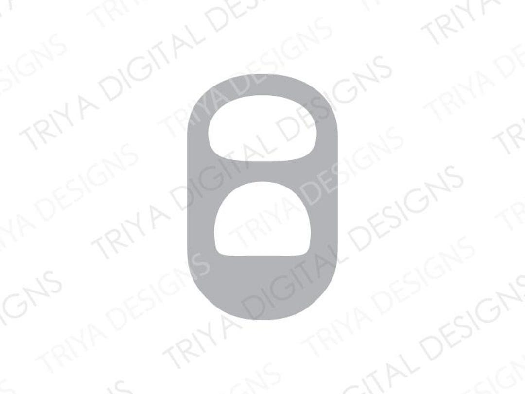 Pop Tab SVG Cut File | Soda Tab, Soda Can Pull Tab, Stay on Tab ...