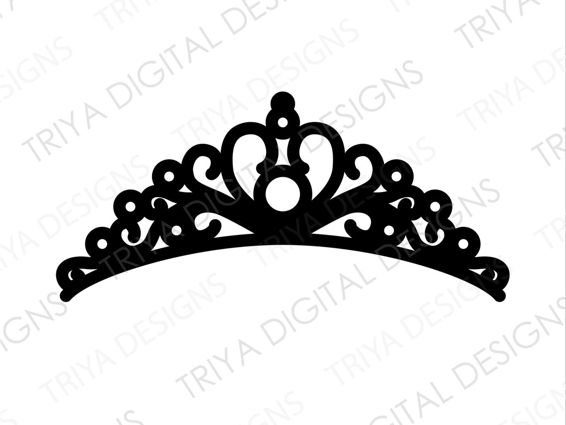 Tiara SVG Cut File Crown Queen SVG Files Instant Digital - Etsy