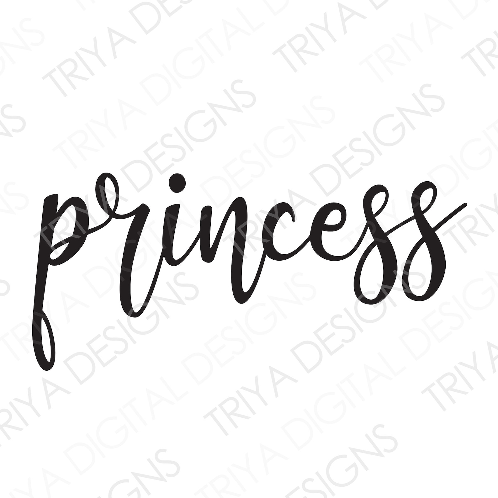 Princess Text SVG