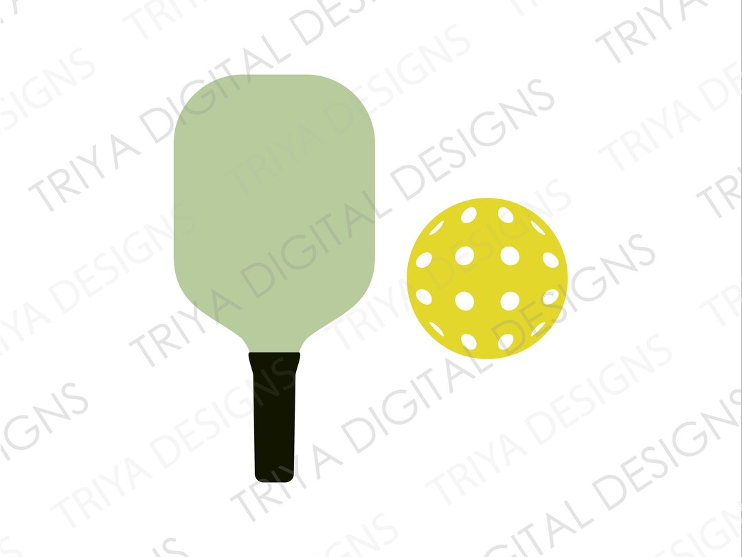 Pickleball SVG Cut File Pickleball Ball PNG, Pickleball Paddle, Pickle ...