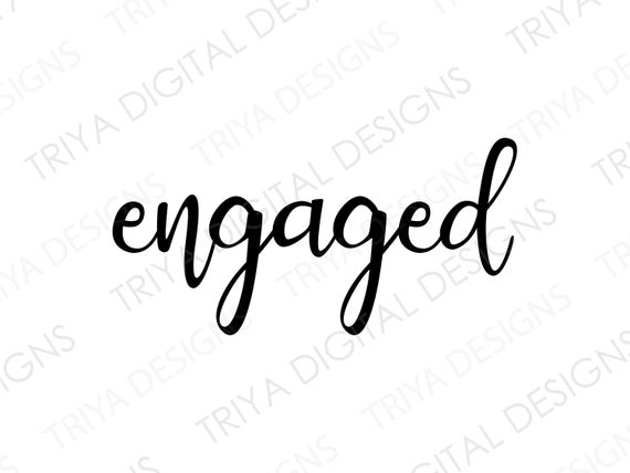 Engaged SVG Cut File Girlfriend Finally Engaged Fiancée | Etsy