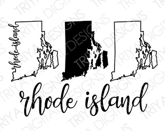 Rhode Island State Svg - Etsy