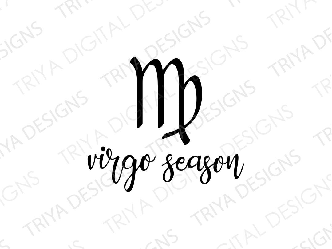 Virgo Season SVG Zodiac Sign, Sun Sign SVG Cut Files Astrology ...