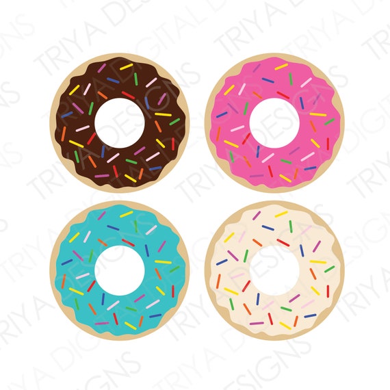 Sprinkled Donut Clipart