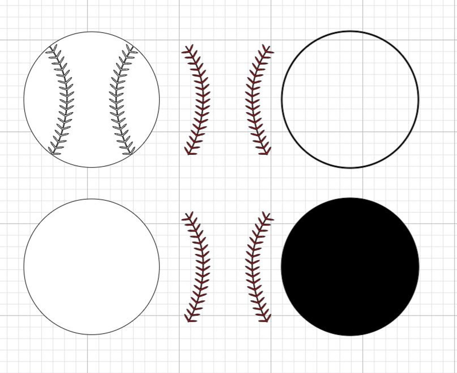 Baseball SVG Cut File Baseball Ball PNG Baseball Clip Art - Etsy
