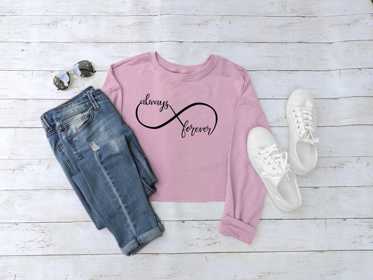 Always & Forever Infinity Symbol SVG | Hand Lettered Cursive Text ...
