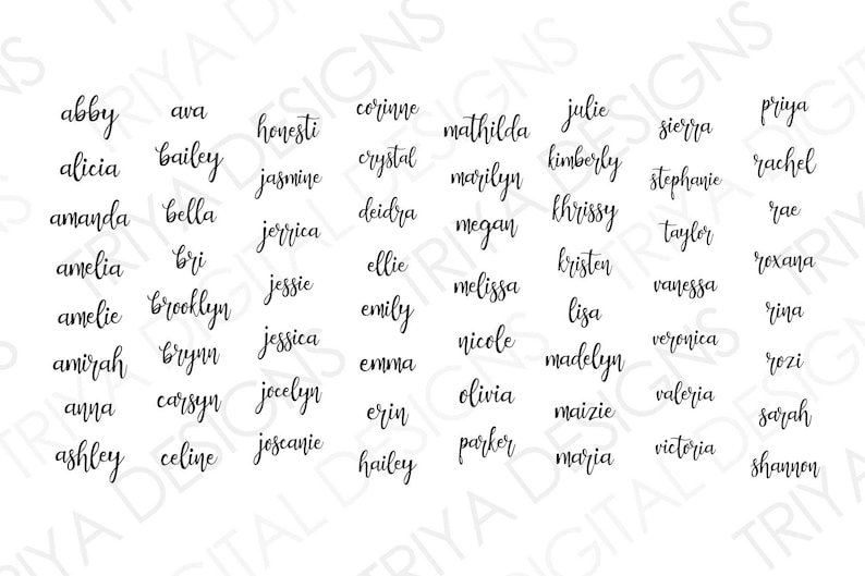 Custom Name SVG | Hand Lettered Cursive Text | Custom Text, Custom Word ...