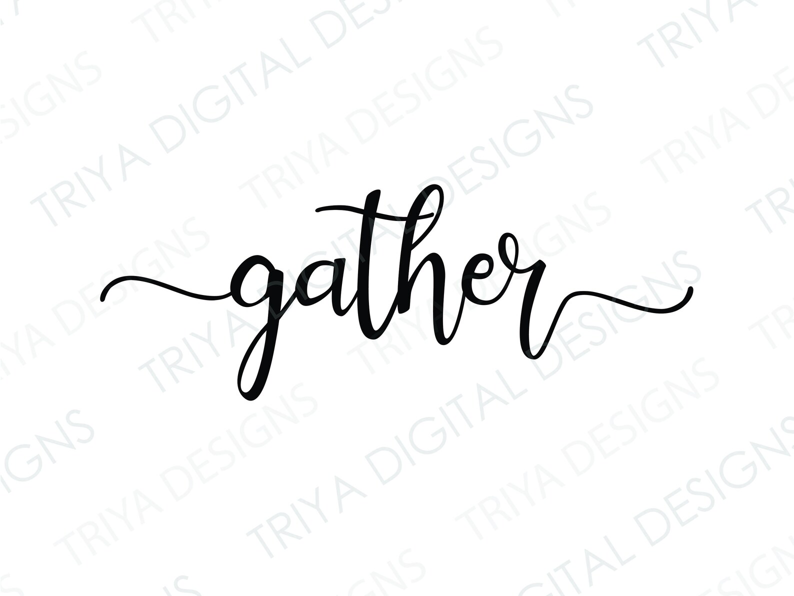 Gather SVG Cut File | Autumn, Thanksgiving, Family, Give Thanks PNG ...