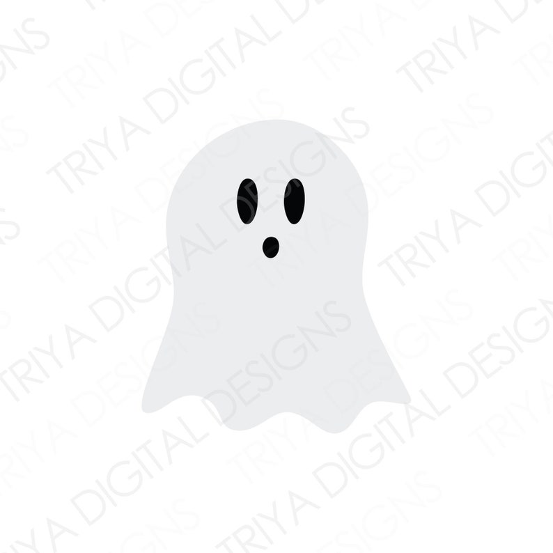 Ghost SVG Cut File Halloween Ghost Cute Ghost Grey Ghost - Etsy