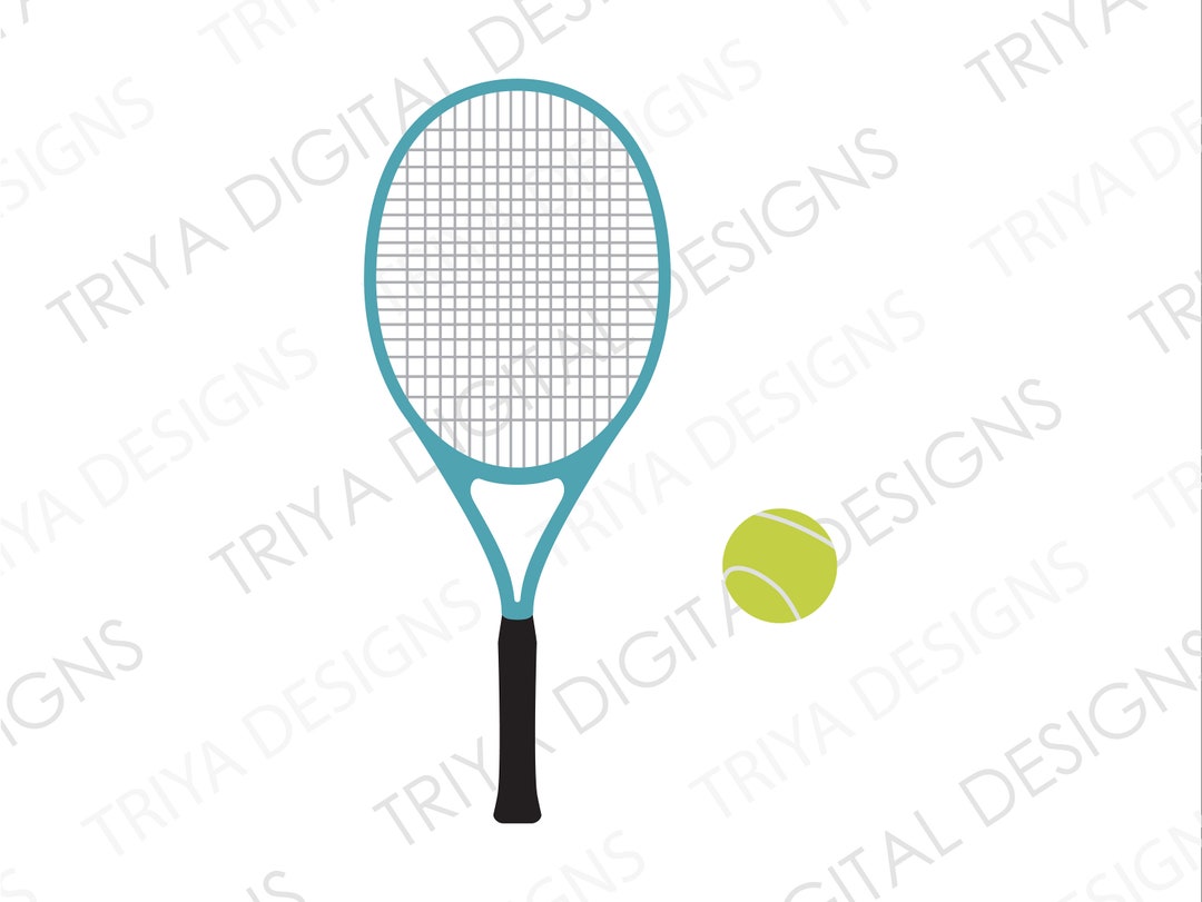 Tennis Racket and Tennis Ball SVG Cut File | Tennis PNG, Tennis Racquet ...