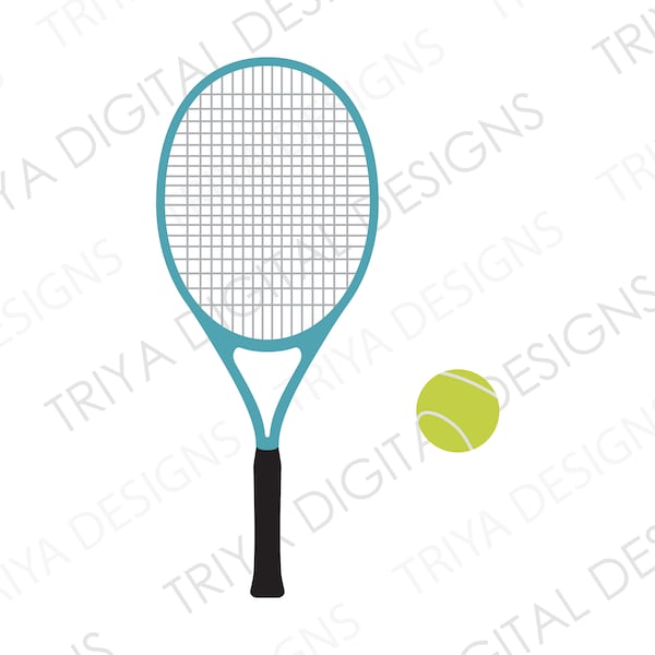 Tennis Racket Svg - Etsy