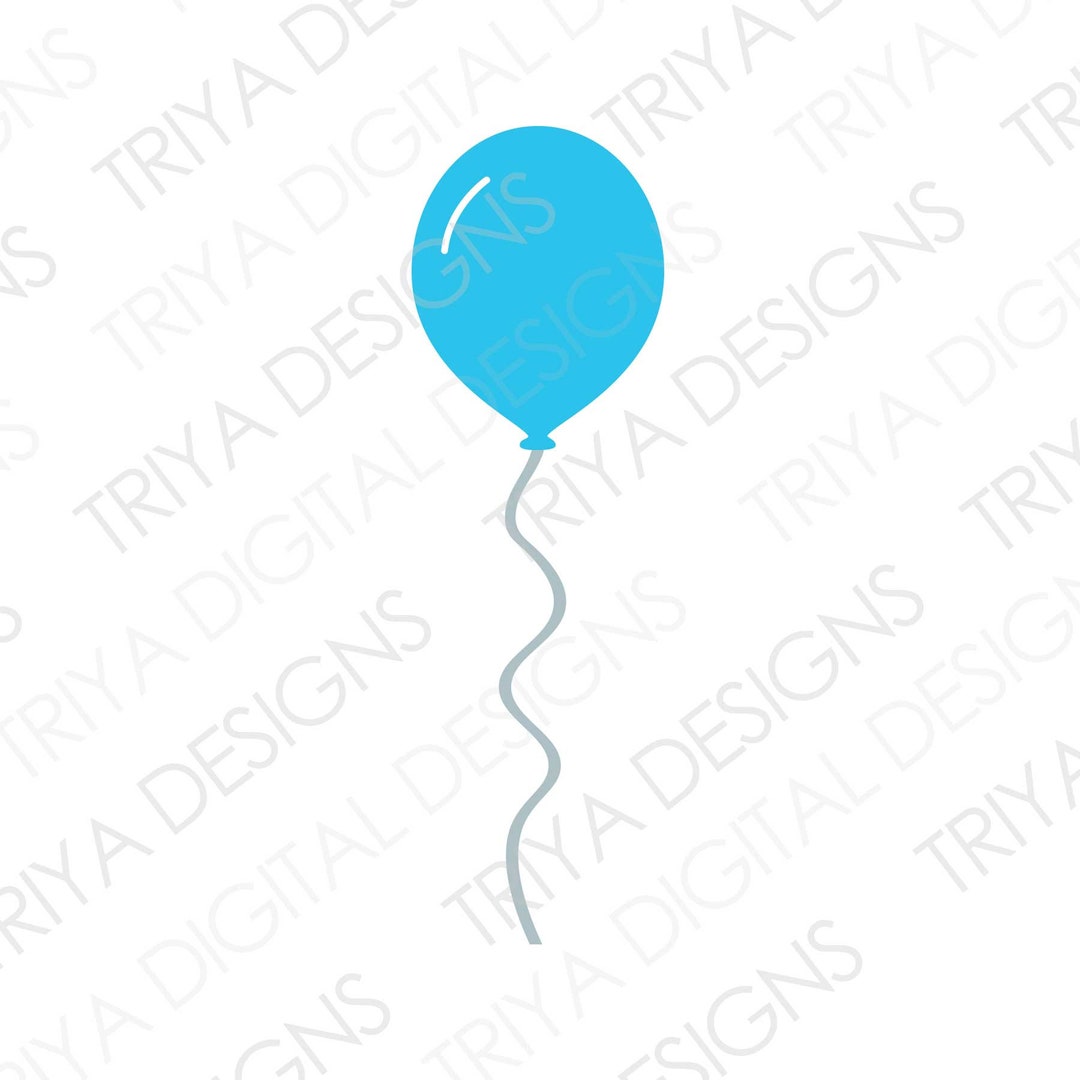 Balloon SVG Cut File | Party, Celebration, Blue Balloon, Balloon With ...