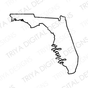 State Outline With Custom Text SVG | Hand Lettered Cursive Text ...