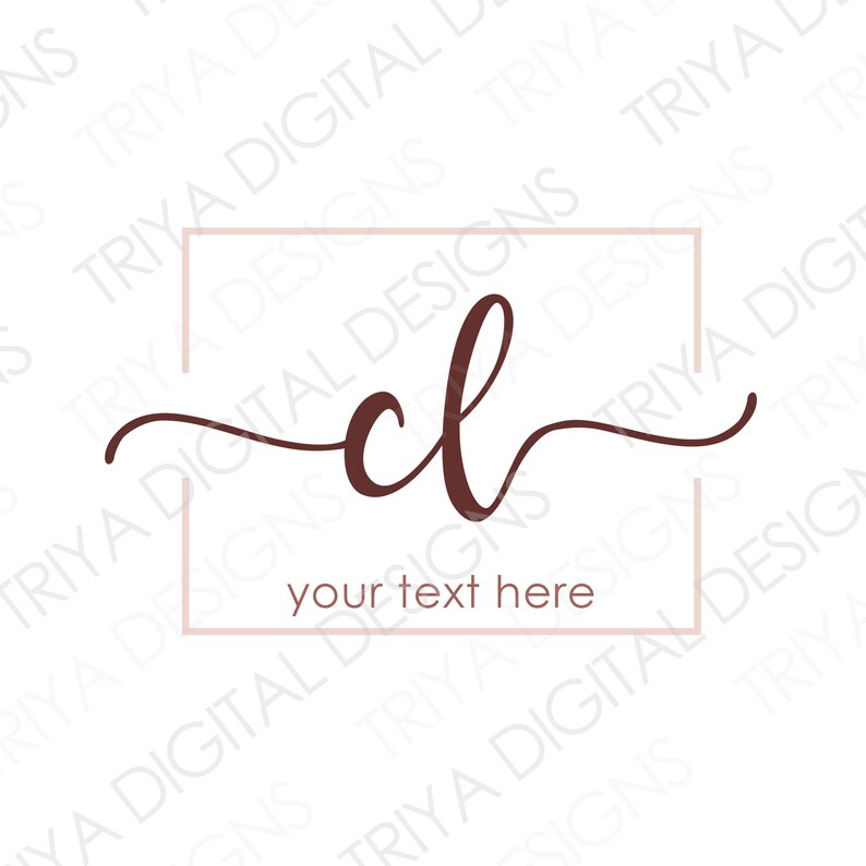 Logotipo personalizado SVG / Letras cursivas con letras a mano | Etsy