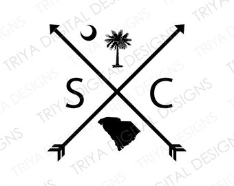 South Carolina Palm Tree SVG & PNG - Etsy