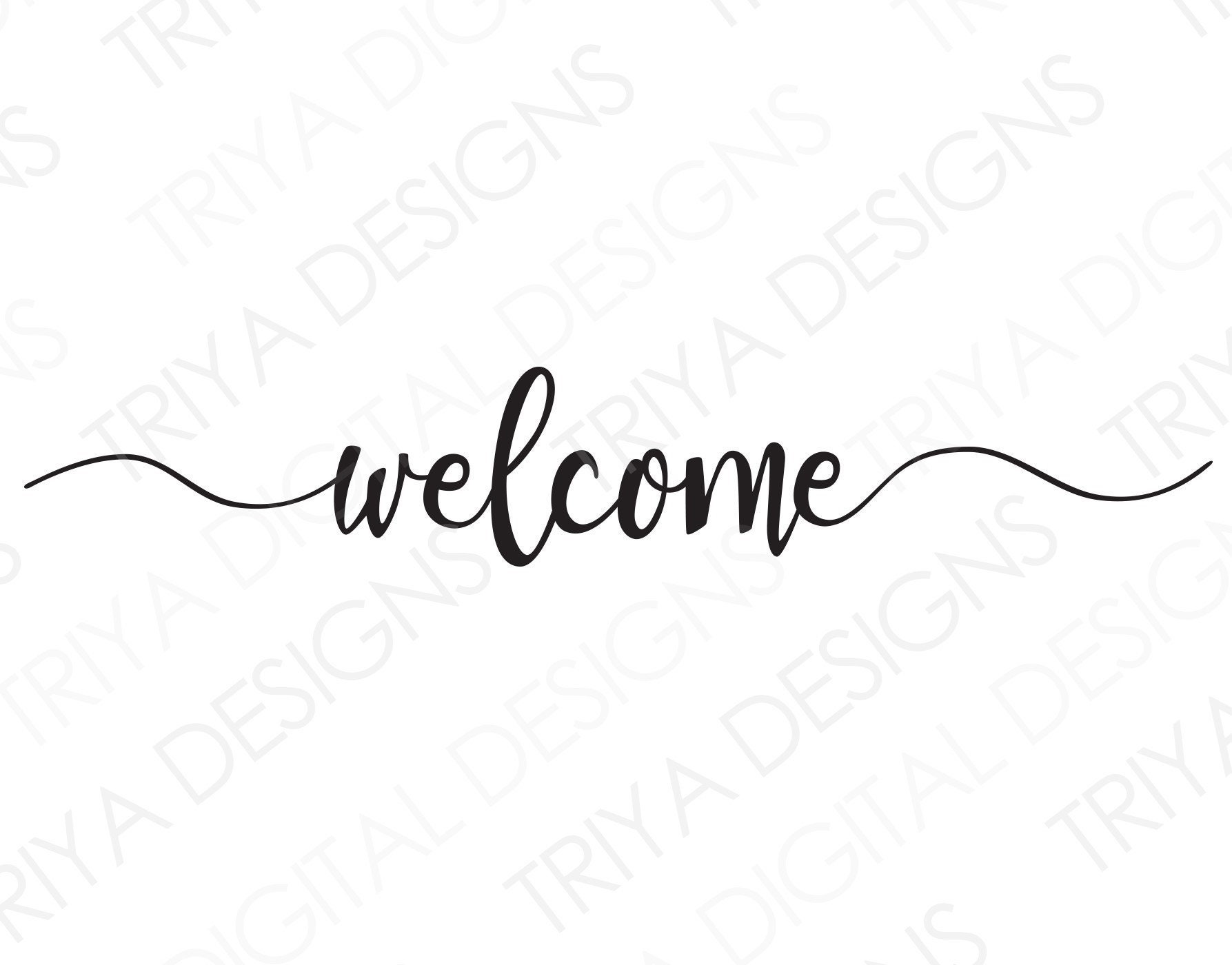 Benvenuto SVG / Testo corsivo con lettere a mano / DOWNLOAD - Etsy Italia