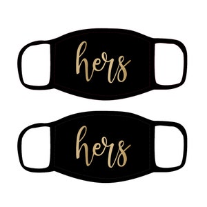 His and Hers SVG Cut File | His & Hers PNG | Hand Lettered Cursive Text ...