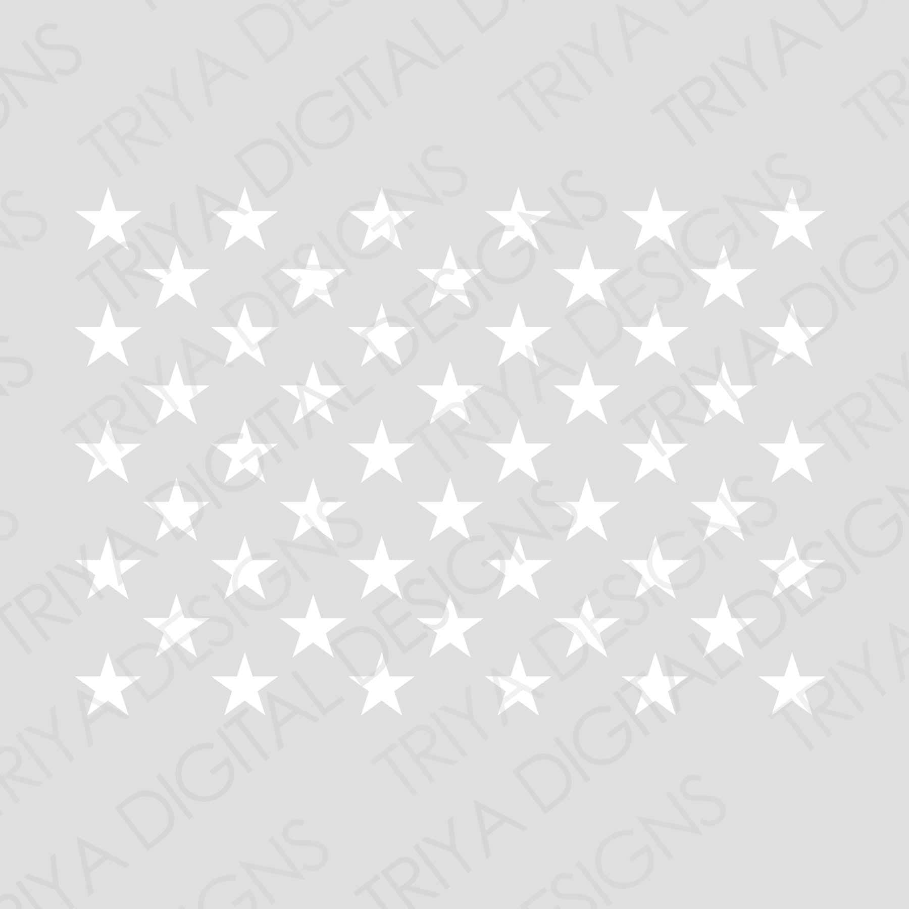 50 Stars SVG Cut File US Flag 50 Stars PNG Print File - Etsy Ireland