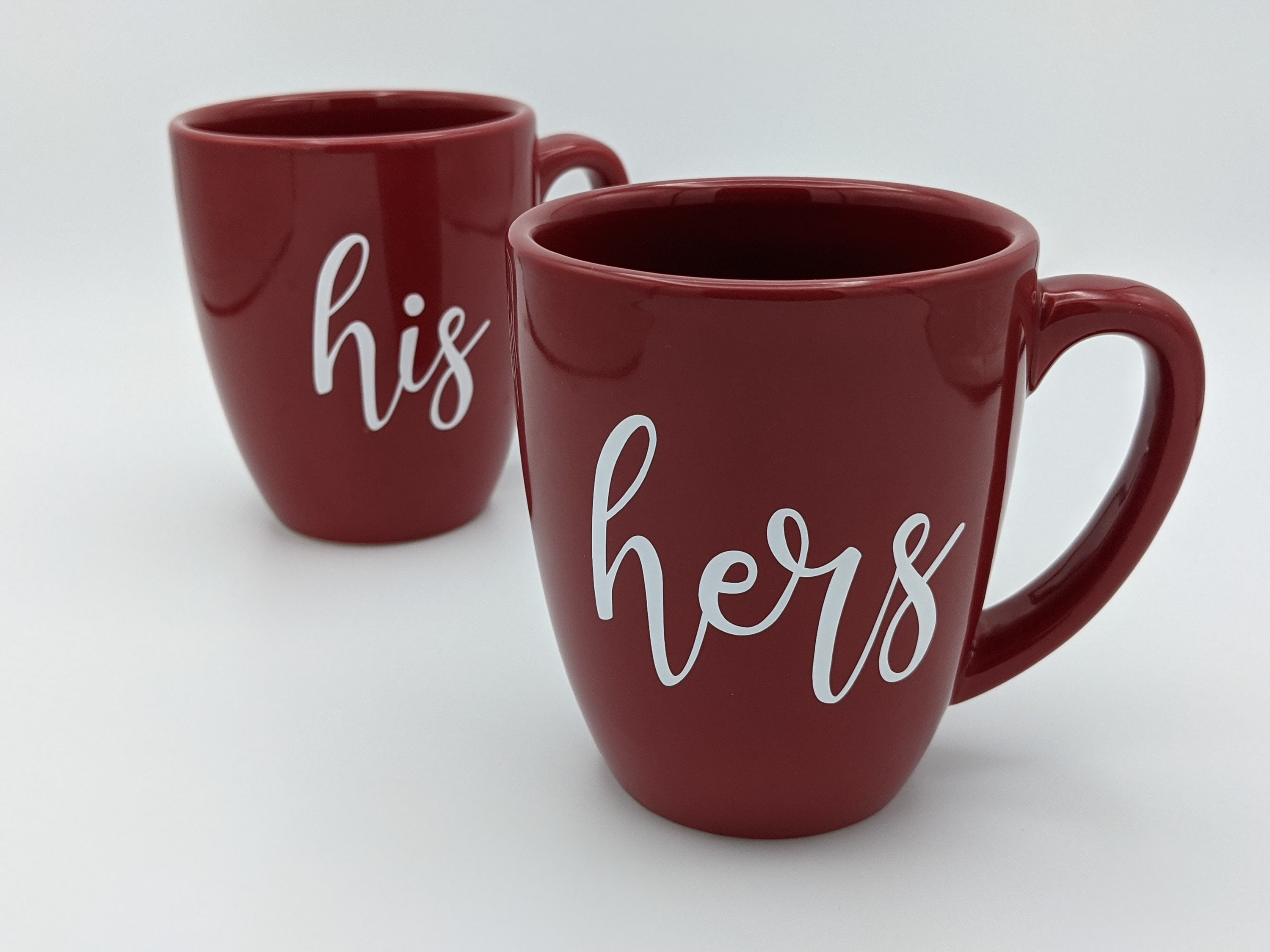 His and Hers SVG Cut File | His & Hers PNG | Hand Lettered Cursive Text ...