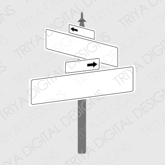 Blank Street Signs Clip Art