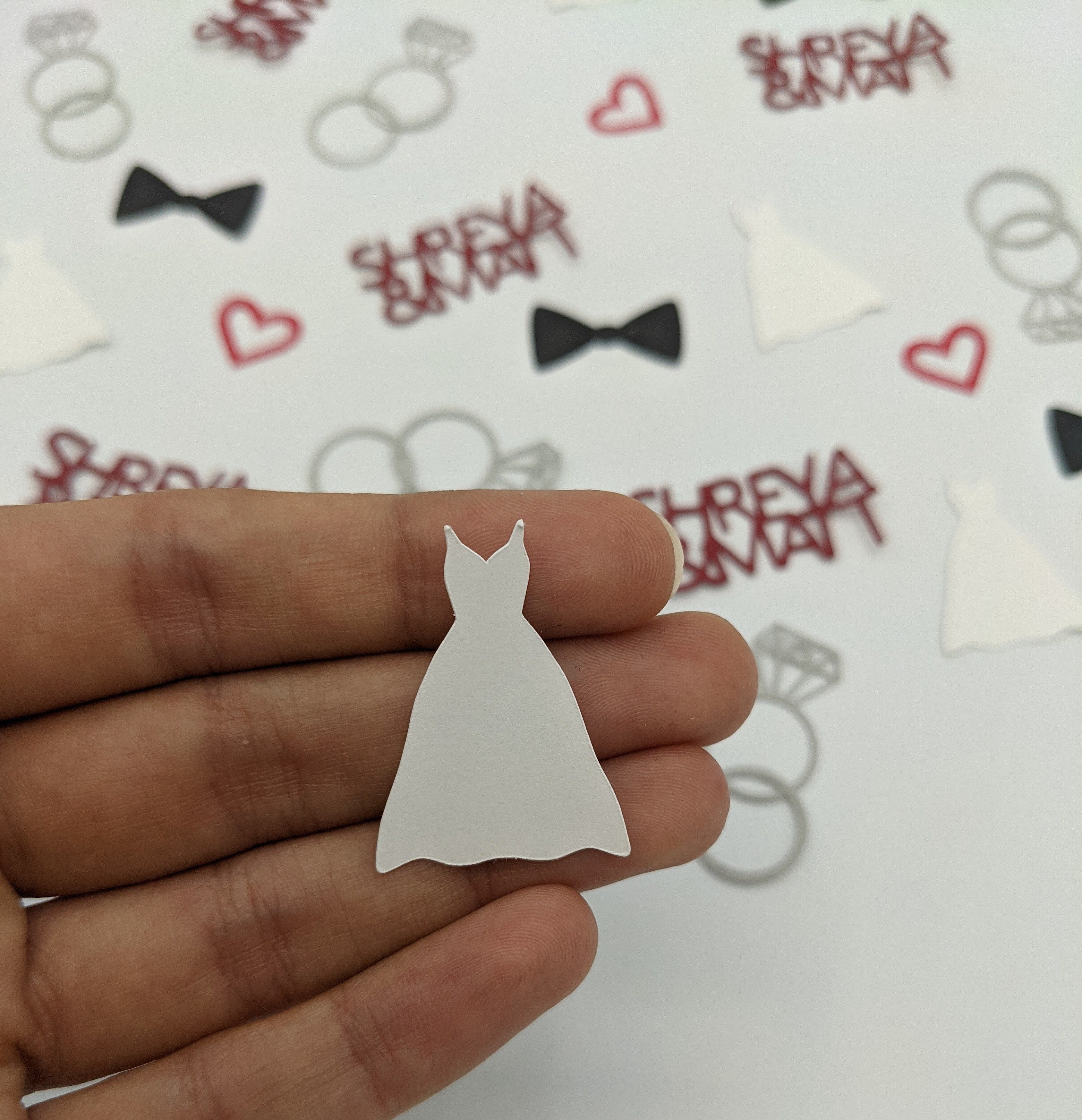 Wedding Dress Paper Cut Out