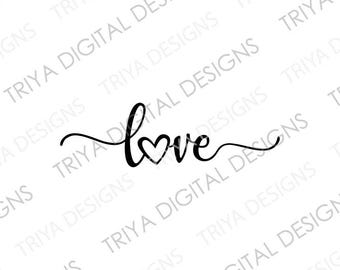 Love SVG | Love, Wedding SVG Cut Files | Valentine's Day Svgs | Hand ...