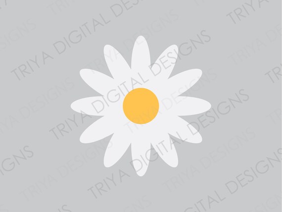 Daisy SVG Daisy Intricate SVG Cut File White and Yellow - Etsy