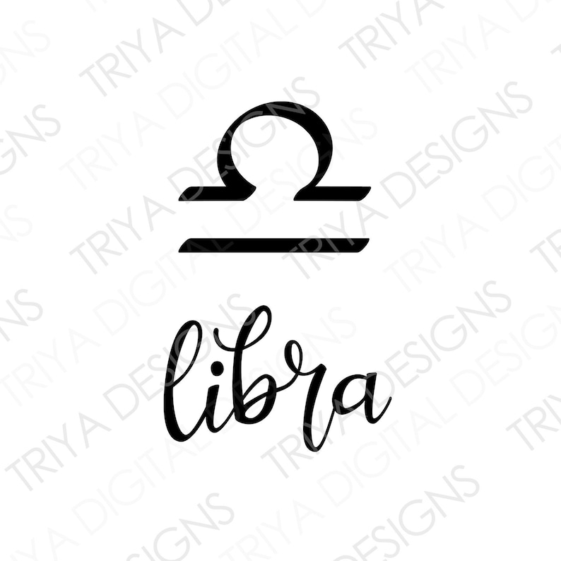 Libra SVG Zodiac Sign Sun Sign SVG Cut Files Astrology | Etsy