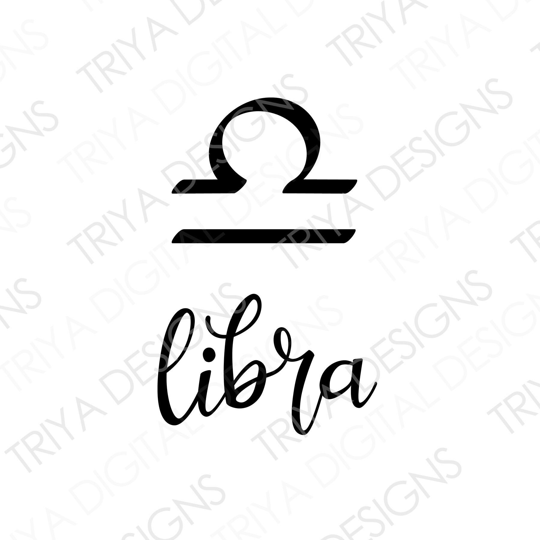 Libra SVG Zodiac Sign Sun Sign SVG Cut Files Astrology | Etsy