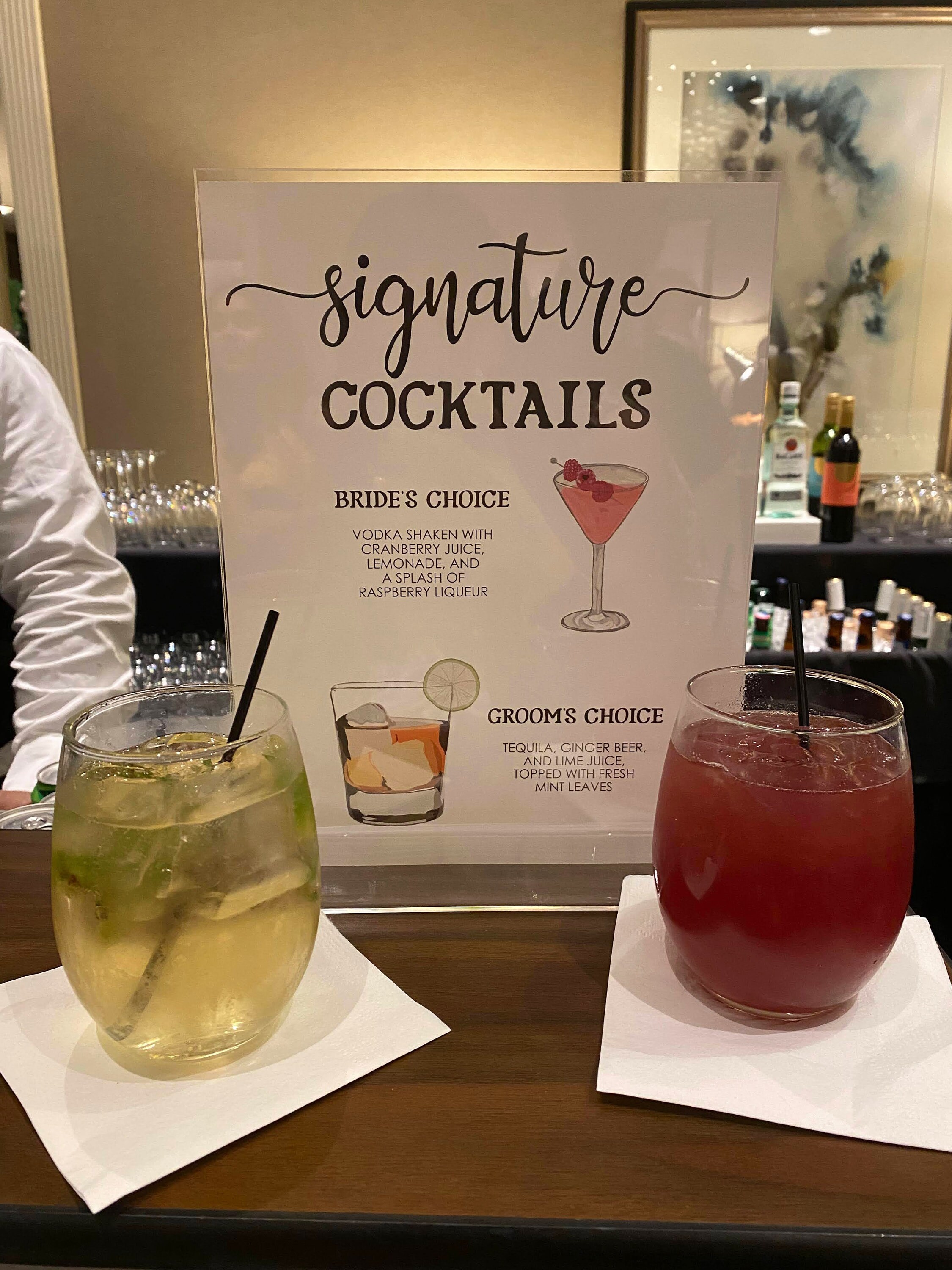 Signature Cocktails SVG Wedding Bar Menu Sign Wedding Sign - Etsy