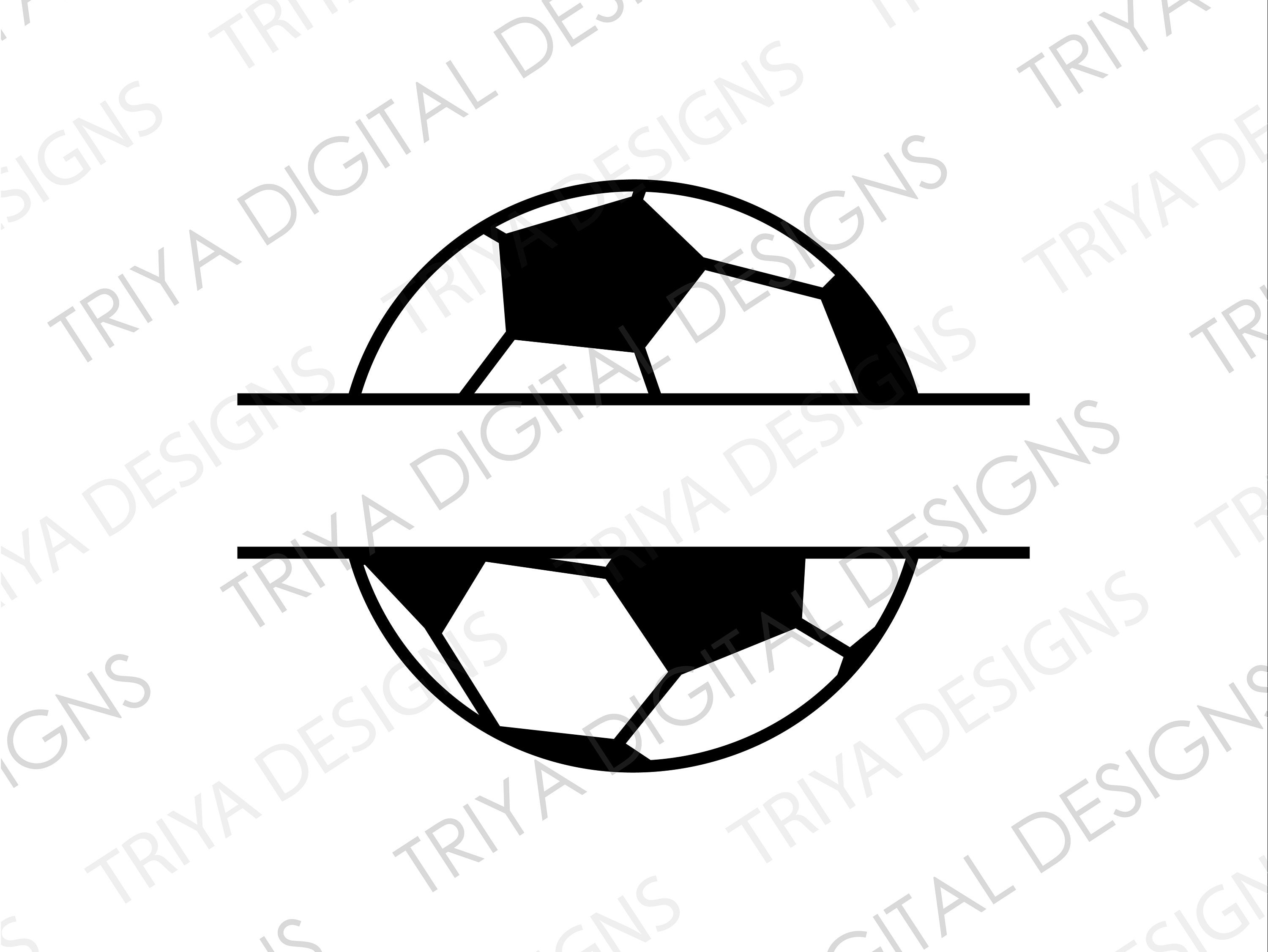 Soccer Ball Name Frame SVG Cut File Soccerball PNG Soccer - Etsy