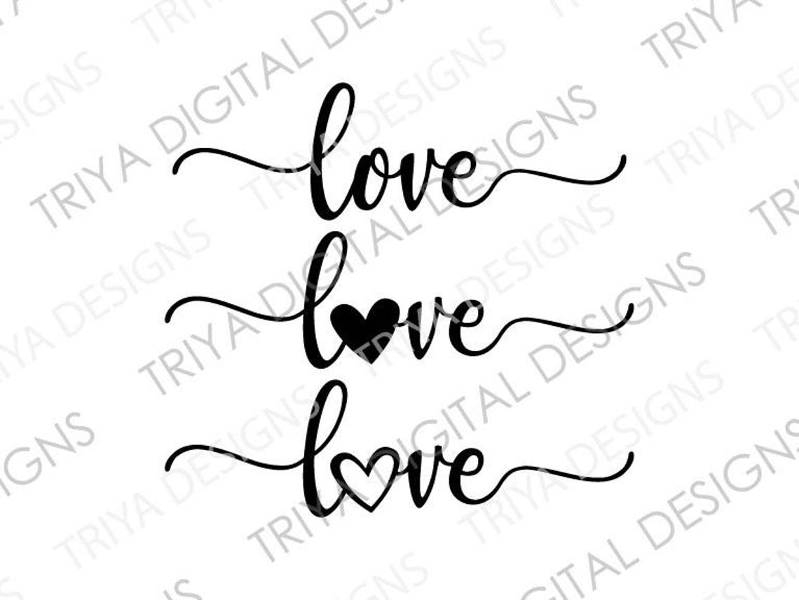 Love SVG Bundle | Love, Heart, Valentine, Wedding SVG Cut Files ...