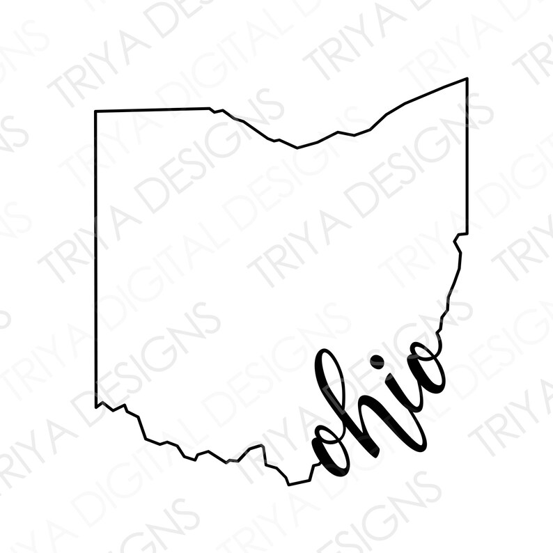 State Outline With Custom Text SVG Hand Lettered Cursive - Etsy