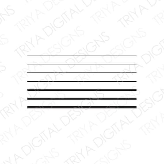Lines SVG Cut Files Straight Lines Basic Lines Png File for | Etsy