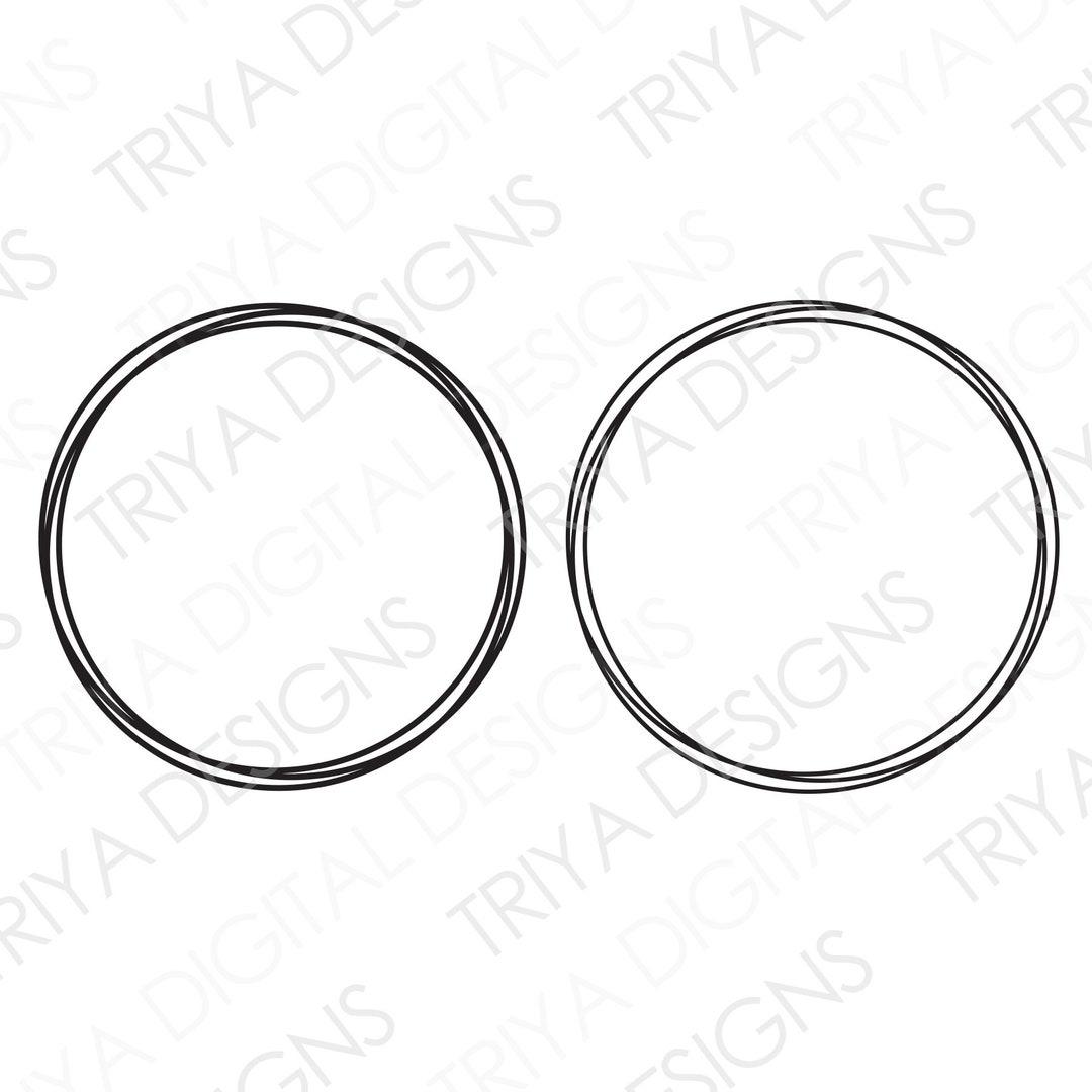 Layered Circle Frame SVG Cut File | Layered Round Frame | Digital ...