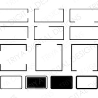 Rectangle Outline SVG, PNG , Digital Download - Etsy UK