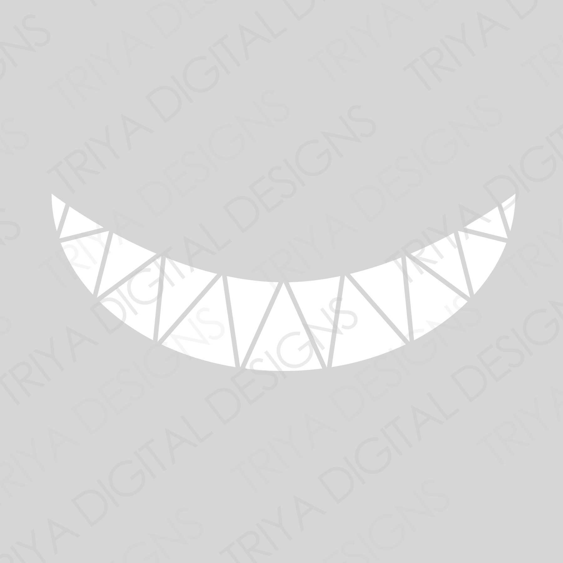 Cartoon Sharp Teeth Smile