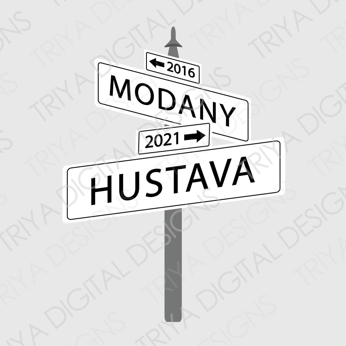Blank Street Signs SVG Cut Files | Black and White Street Crossing ...