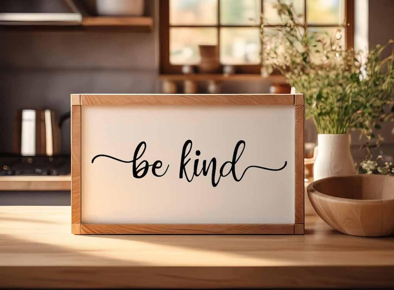 Be Kind SVG | Kindness Hand Lettering | Digital DOWNLOAD | Be Kind ...